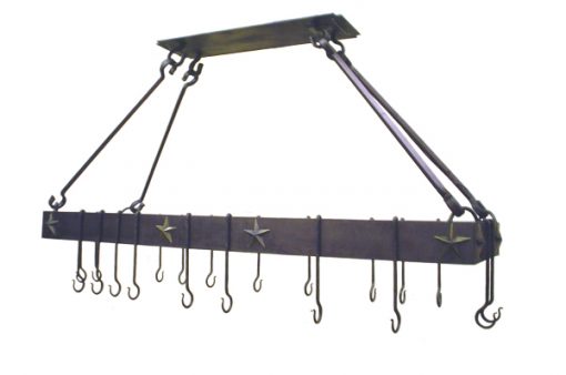 Wrought Iron Pot Rack #2 | Texas Lightsmith