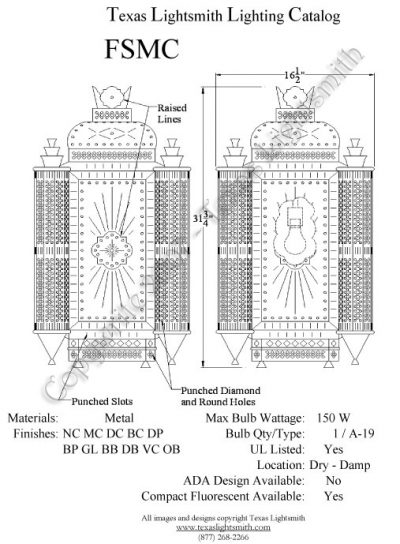 FSMC Chandelier | Texas Lightsmith